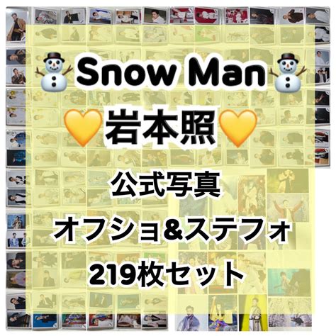 【snow Man】岩本照公式写真 219枚 まとめ売り 超高品質で人気の 14700円引き