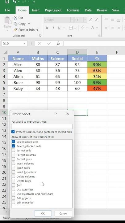 Excel Hack Lock Specific Cells Or Columns In Seconds Exceltips Excel Youtube