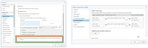Solved Geographic Transformation Warning Esri Community