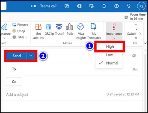 Send High Priority Email In Outlook Get Fast Response
