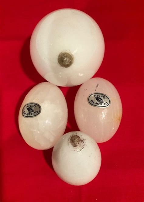 Vintage White Glass Hand Blown Darning Eggs 2 Are From Hecho Etsy
