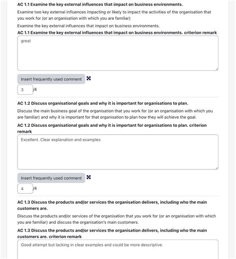 How To Use Advanced Grading Custom Marking Guide Mark Scheme For Assignment In Moodle