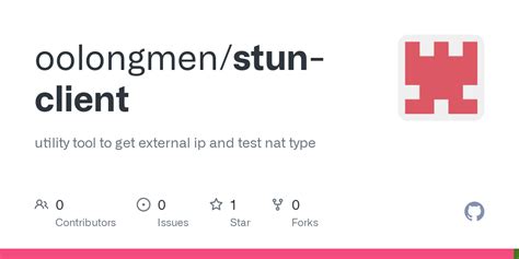 GitHub Oolongmen Stun Client Utility Tool To Get External Ip And