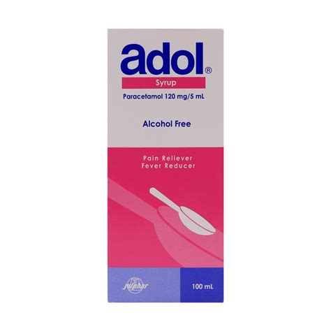 Adol Syrup 120mg5ml 100ml Zozopharmacy