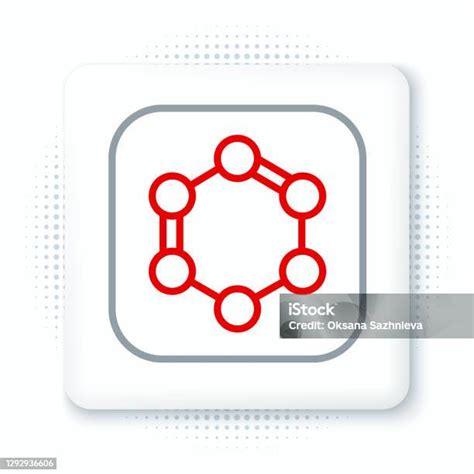 線化學配方由孤立在白色背景上的苯環圖標組成五顏六色的輪廓概念向量向量圖形及更多分子圖片 分子 分子結構 剪裁圖 Istock