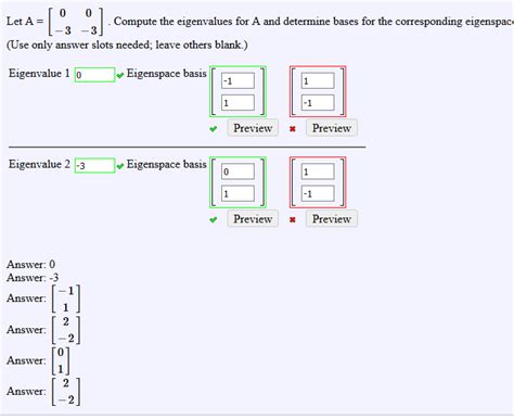Solved Let A Compute The Eigenvalues For A And Chegg