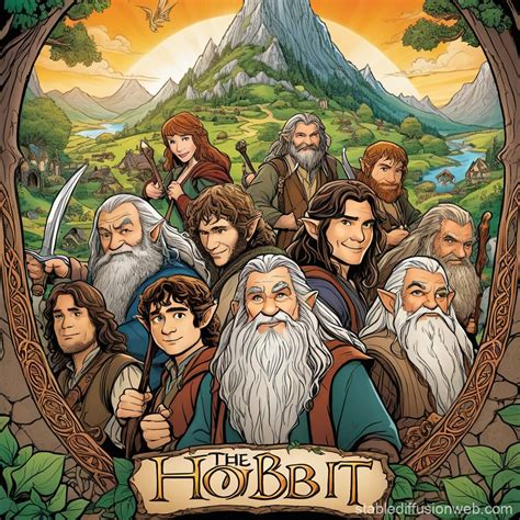 Disney Cartoon Hobbit Poster | Stable Diffusion Online