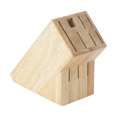 Stow Green Beech Wood Knife Block Empty Only 45 00