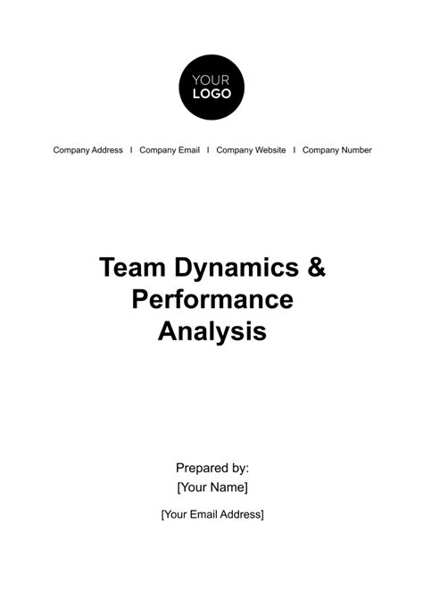 Free Team Dynamics And Performance Analysis Hr Template To Edit Online
