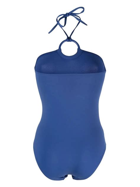Eres Juanita Ring Embellished Swimsuit Blue Farfetch