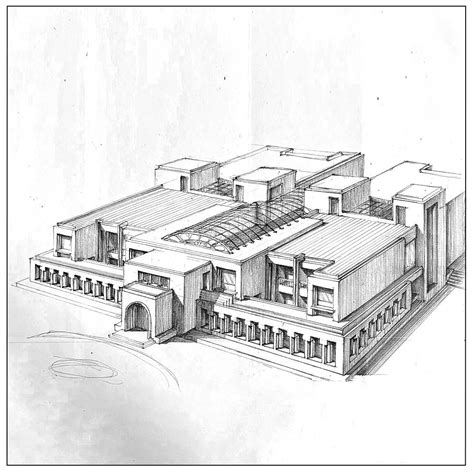 A Simple Elevation Sketch Proposal Panthaki Architects