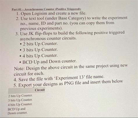 Solved Part Asynchronous Counter Positive Triggered Chegg