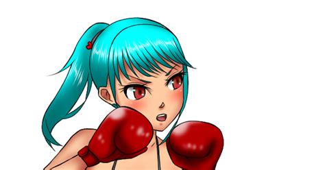 ボクシング 【ボクシングアリーナ・ネビュラ】ルカ試合絵・立ち絵 場違い女子ボクシングのイラスト Pixiv