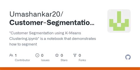 Github Umashankar20 Customer Segmentation Using K Means Clustering Ipynb Customer