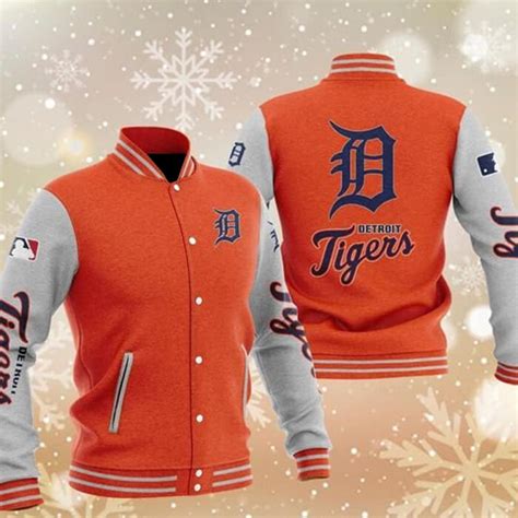 Mlb Orange Detroit Tigers Baseball Varsity Jacket Maker Of Jacket