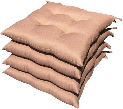 4枚 シート クッション プレイン 約 45×45 Cm ベージュ 【 わた入り 】 【 椅子用 】 【 ボリューム 】 【 ヌードクッション