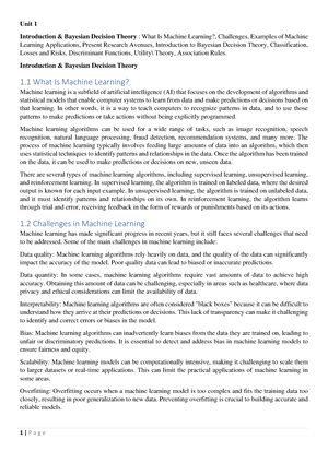 Engineer Being Machine Learning Notes Introduction To Machine