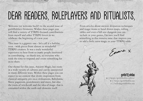 Gothhoblins Grimoire Issue 2 Ancient Magic By Gothhoblin