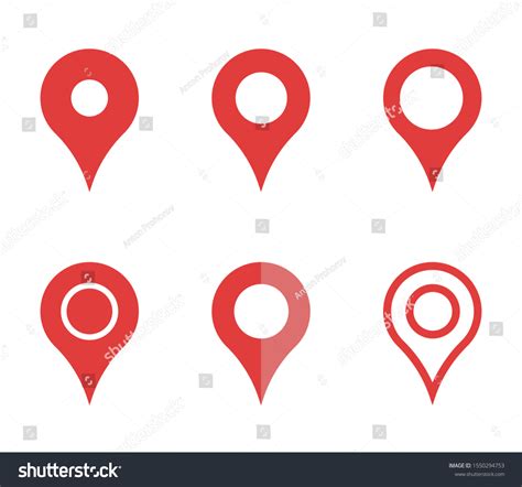 Mapping Pins Icon Set Map Pointer Stock Vector Royalty Free Shutterstock