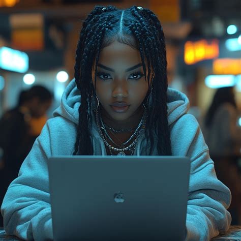 A Vibrant Image Showing Young Coders And Developers Working Diligently Premium Ai Generated Image