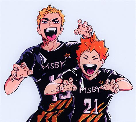 Atsumu And Hinata By Racooncake On Deviantart