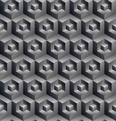 Premium Vector Futuristic Continuous Black And White Pattern Illusive Motif Abstract