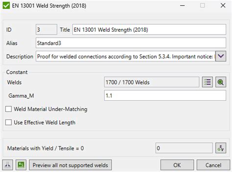 En 13001 Weld Strength 2018 Help Sdc For Ansys