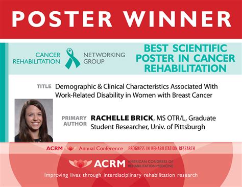 Acrm 2018 Poster Winner Brick Best Scientific Poster In C Flickr