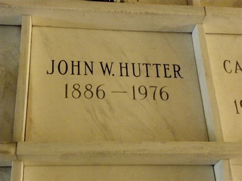 John William Hutter 1886 1976 Find A Grave Memorial