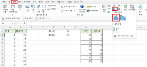 [엑셀통계] 엑셀에서 도수분포표와 히스토그램 작성하기 네이버 블로그