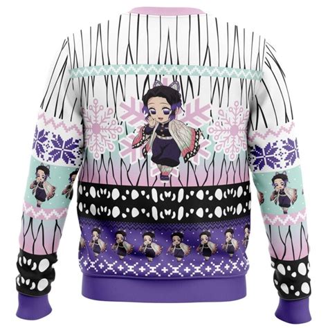 Chibi Christmas Shinobu Kocho Demon Slayer Ugly Christmas Sweater Anime Ape