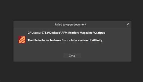 Affinity Publisher Mac File V2 Not Opening In Windows Publisher V2