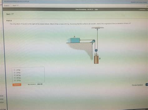 Solved The 2 Kg Block A Travels To The Right At The Insta Chegg Com