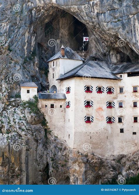 Predjama Castle Built In The Cave Stock Image Image Of Fortification