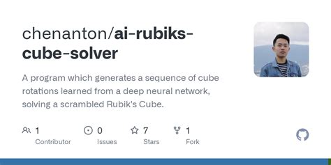 GitHub Chenanton Ai Rubiks Cube Solver A Program Which Generates A Sequence Of Cube Rotations