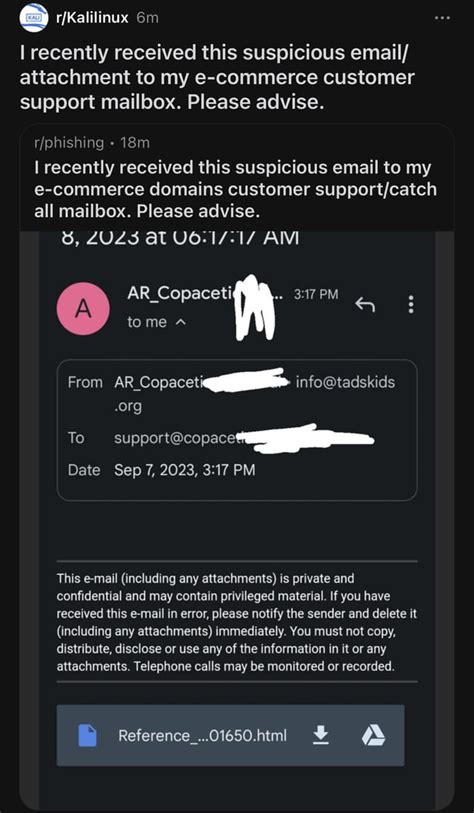 I Recently Received This Suspicious Emailattachment To My E Commerce