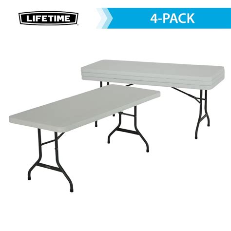 Lifetime 6 Foot Folding Banquet Tables 4 Pack White Rc Willey