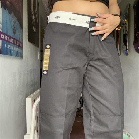 Black Dickies Loose Fit” Work Pants • 36x34 Never Depop