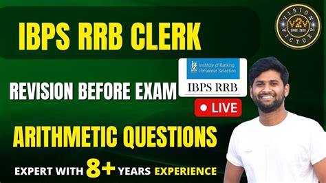 Ibps Rrb Clerk Revision Before Exam Arithmetic Questions Arithmetic