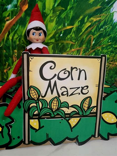 Its Corn Elf Printable Poster Freebie Elf Day 13