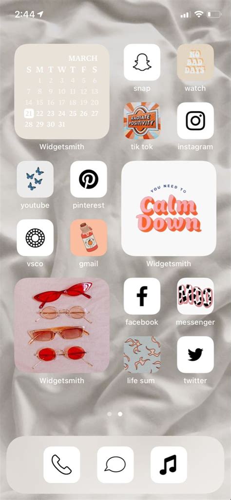 Aesthetic Iphone Home Screen Ios App Iphone Iphone Ios App