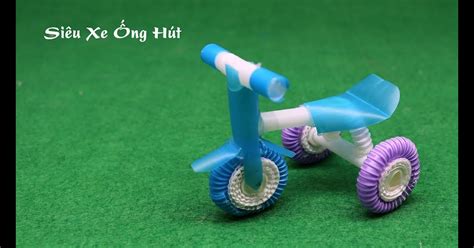 Làm Siêu Xe đồ Chơi Bằng Ống Hút Xe đạp ống Hút Diy Ống Hút