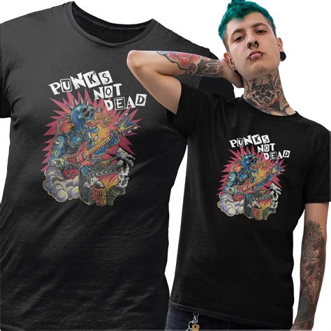 KOSZULKA PUNK NOT DEAD MUZYCZNA PUNKOWA Z NADRUKIEM PUNK ROCK 15252749091 Allegro Pl
