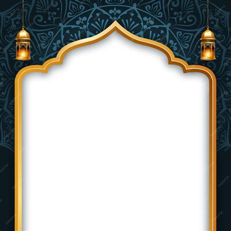 Premium Vector 3d Ramadan Kareem Luxury Golden Islamic Arch Pattern Background Banner Eid Mubarak