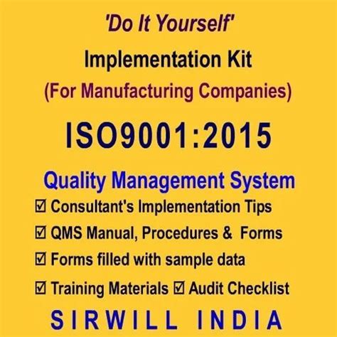Iso90012015 Implementation Kit In Thiruvananthapuram Id 13669194073