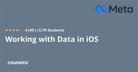 Working With Data In IOS Coursera