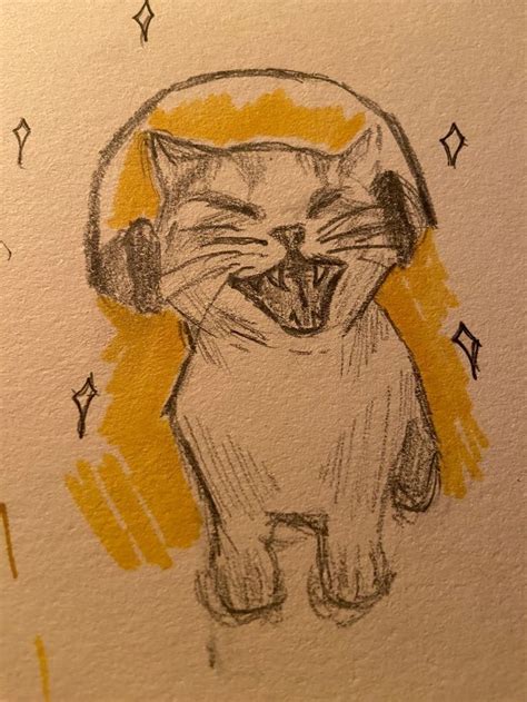 Easy Cat Sketch Drawing Desenhando Esboços Inspiração De Desenho