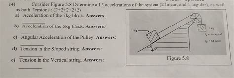 solved consider figure 5 8 ﻿determine all 3 ﻿accelerations