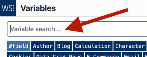 Variables Helper Ws Form