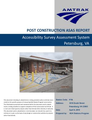 Fillable Online ADA Accessibility Survey Forms And Instructions Fax Email Print PdfFiller